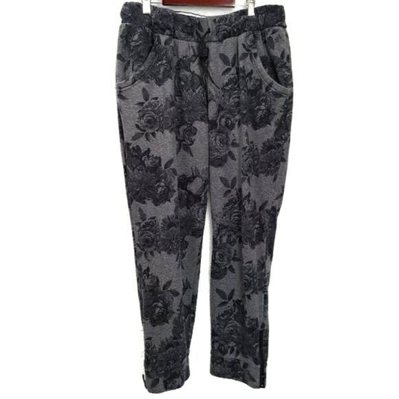 adidas | Pants & Jumpsuits | Vintage Adidas Rose Print Pants With Zip C ...